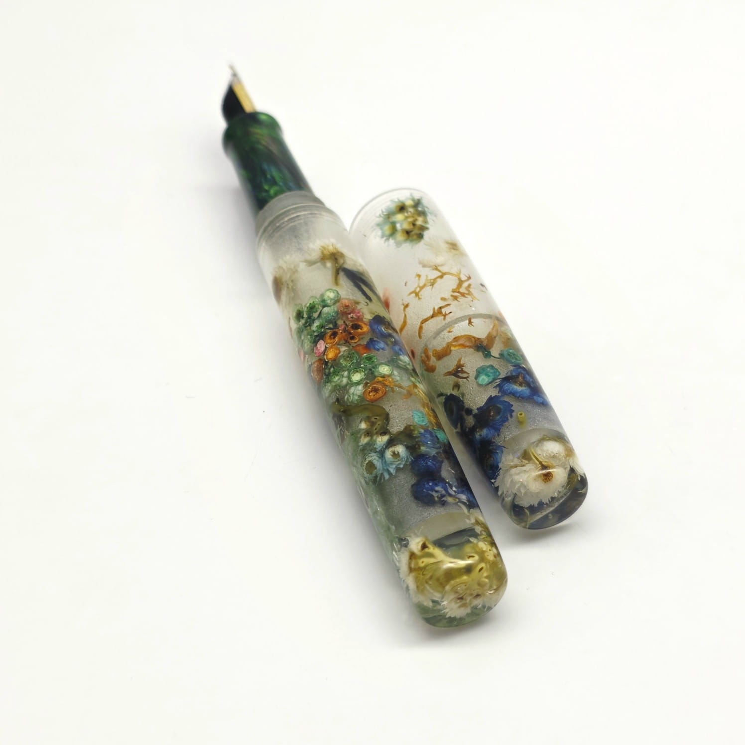 Orion fountain pen, Underwater magic garden Drewnem pisane