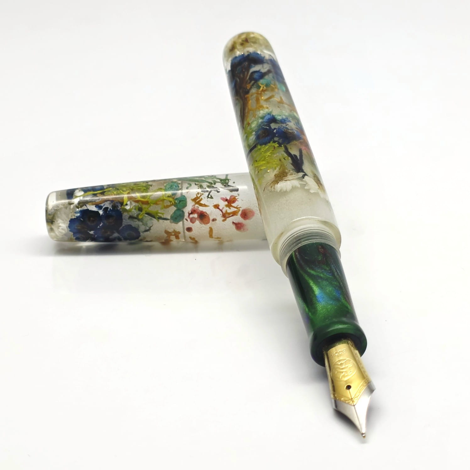 Orion fountain pen, Underwater magic garden Drewnem pisane
